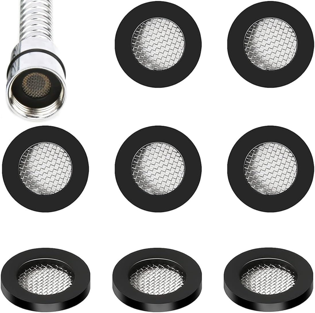 10 Pièces Joint en Acier Inoxydable Rondelle en Caoutchouc, Filet ...