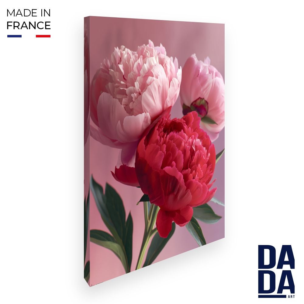 Toile murale Fleurs éclatantes / 60x90cm / Fabriqué en France ...