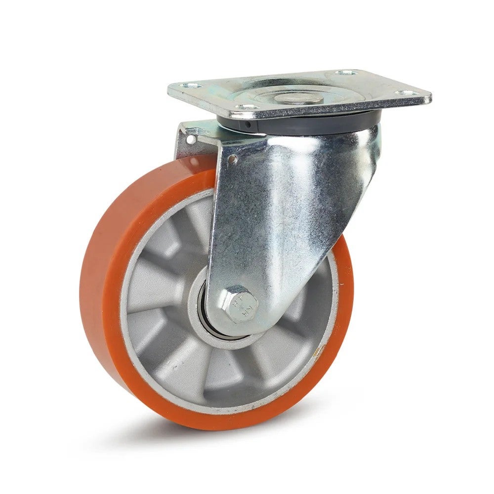 Roue pivotante lourde - MESO - PU - Platine - 160mm - 700kg | Leroy Merlin