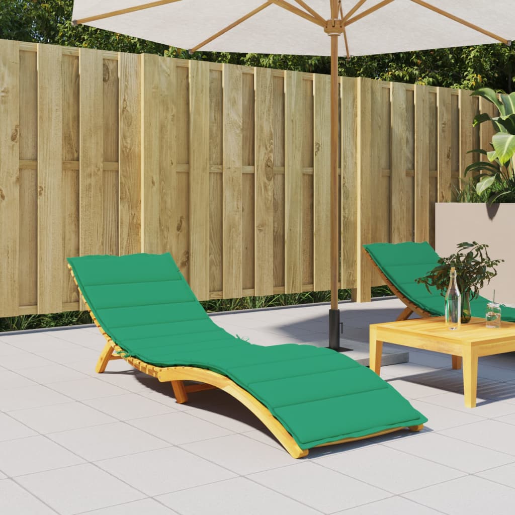 Coussin de chaise longue vert 200x70x3 cm tissu oxford | Leroy Merlin