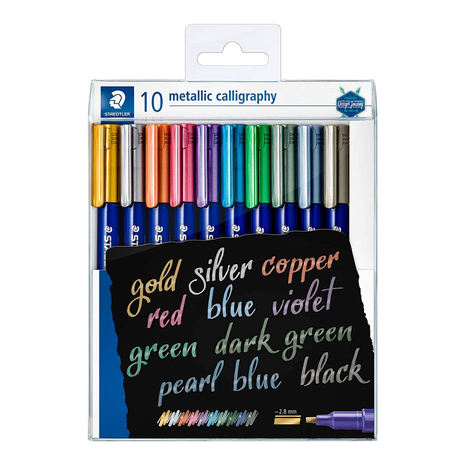 STAEDTLER Design Journey - Estuche con 10 Rotuladores Metálicos para ...