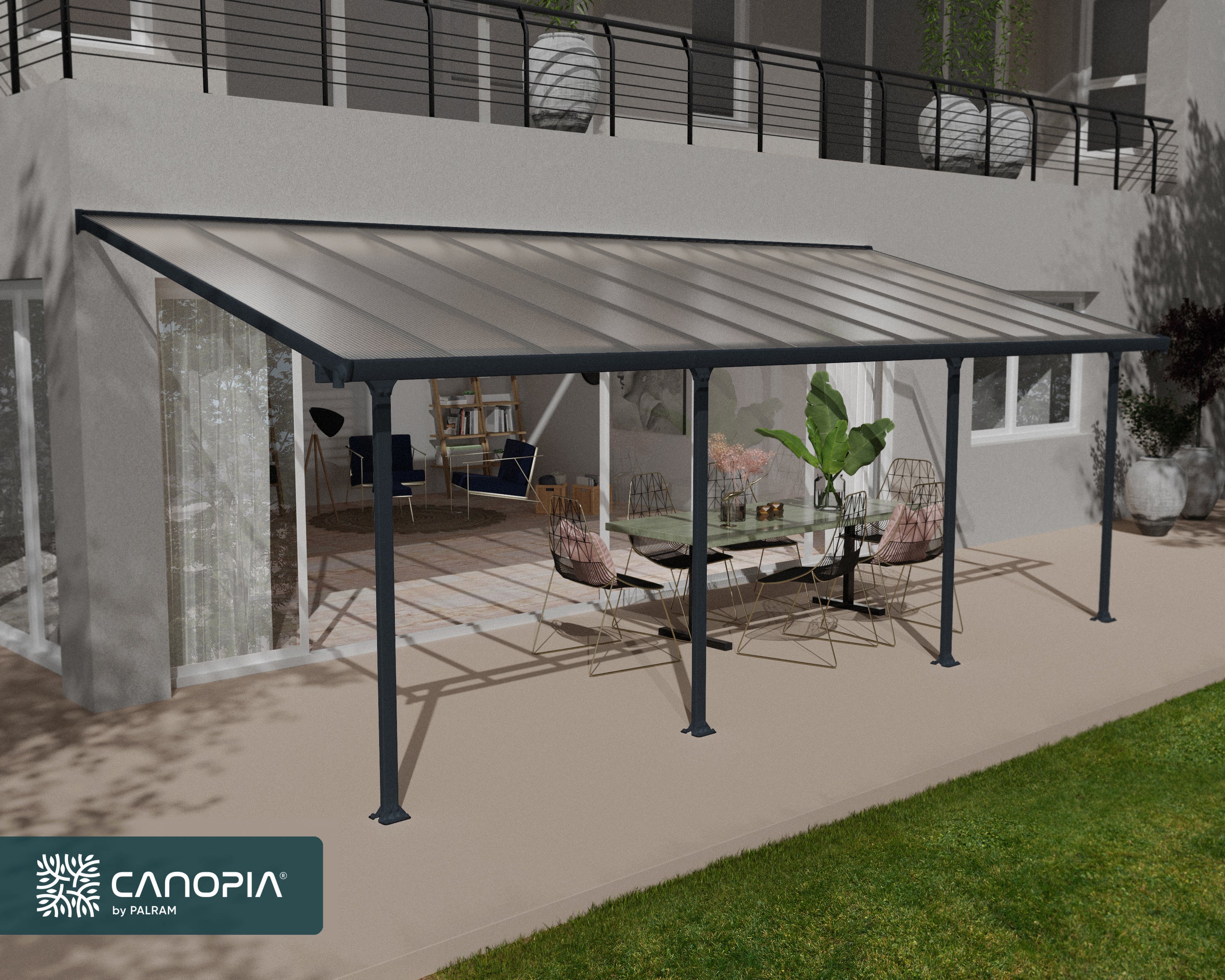 Canopia Pergola Feria Gris 730 X 300 | Bricoman
