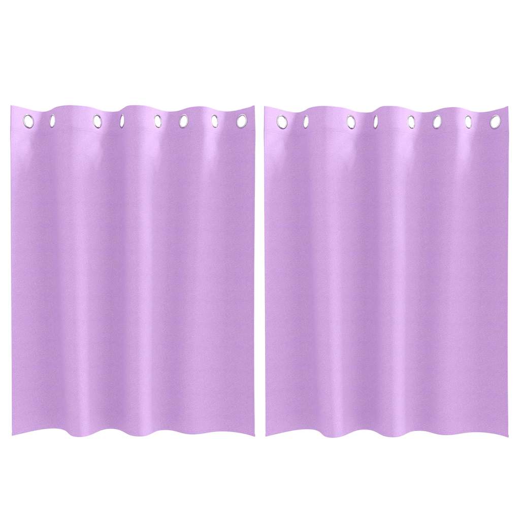 Cortinas con cortinas 2 uds Morado 140 x 140 cm Poliéster | Leroy Merlin