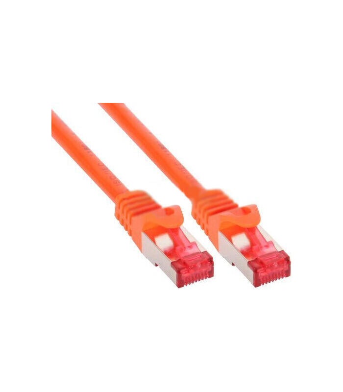 Cable de red inline s/ftp pimf cat.6 250mhz pvc cobre naranja 5m ...