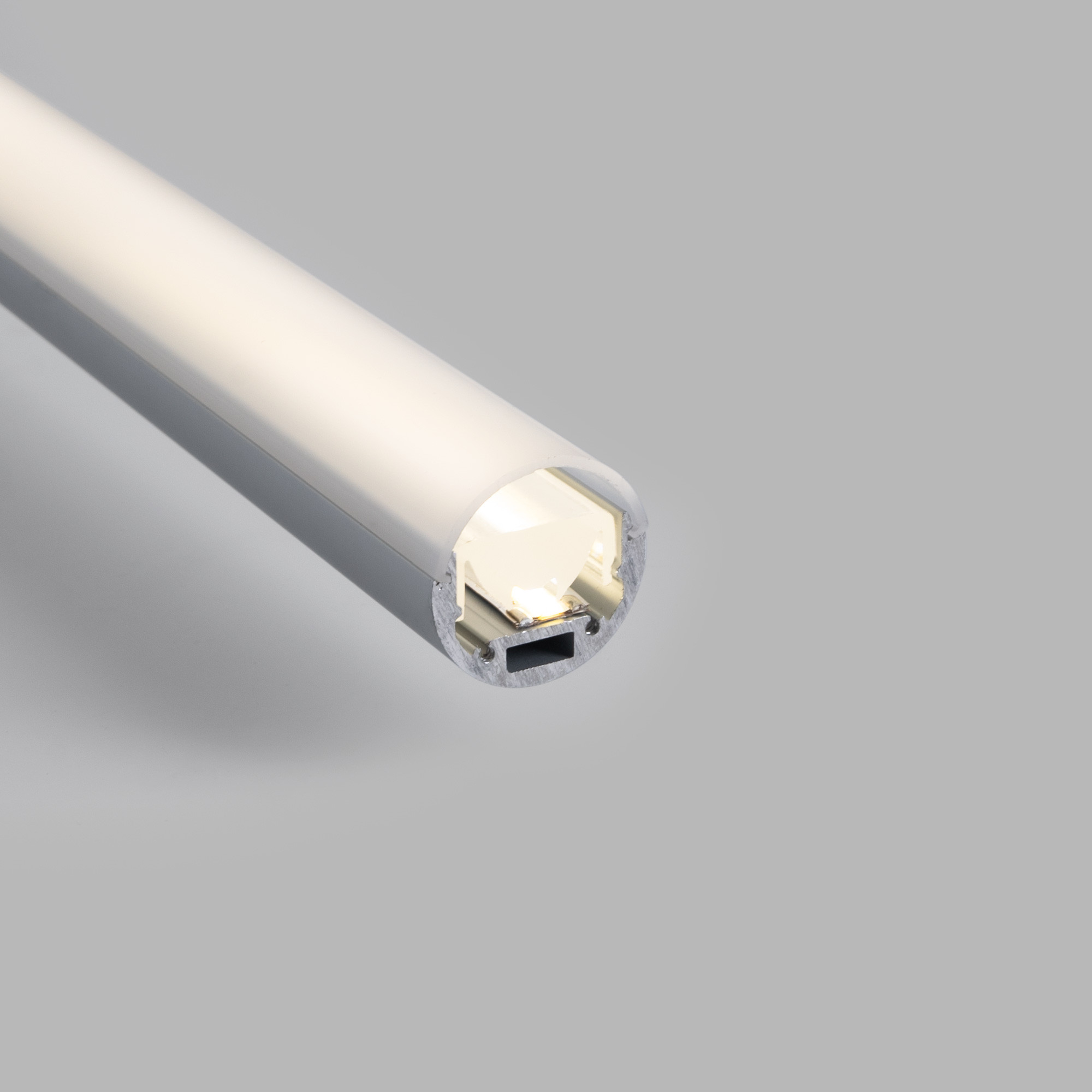 Profilo in alluminio per striscia LED ≤ 13 mm - Superficie - ø 28 mm ...