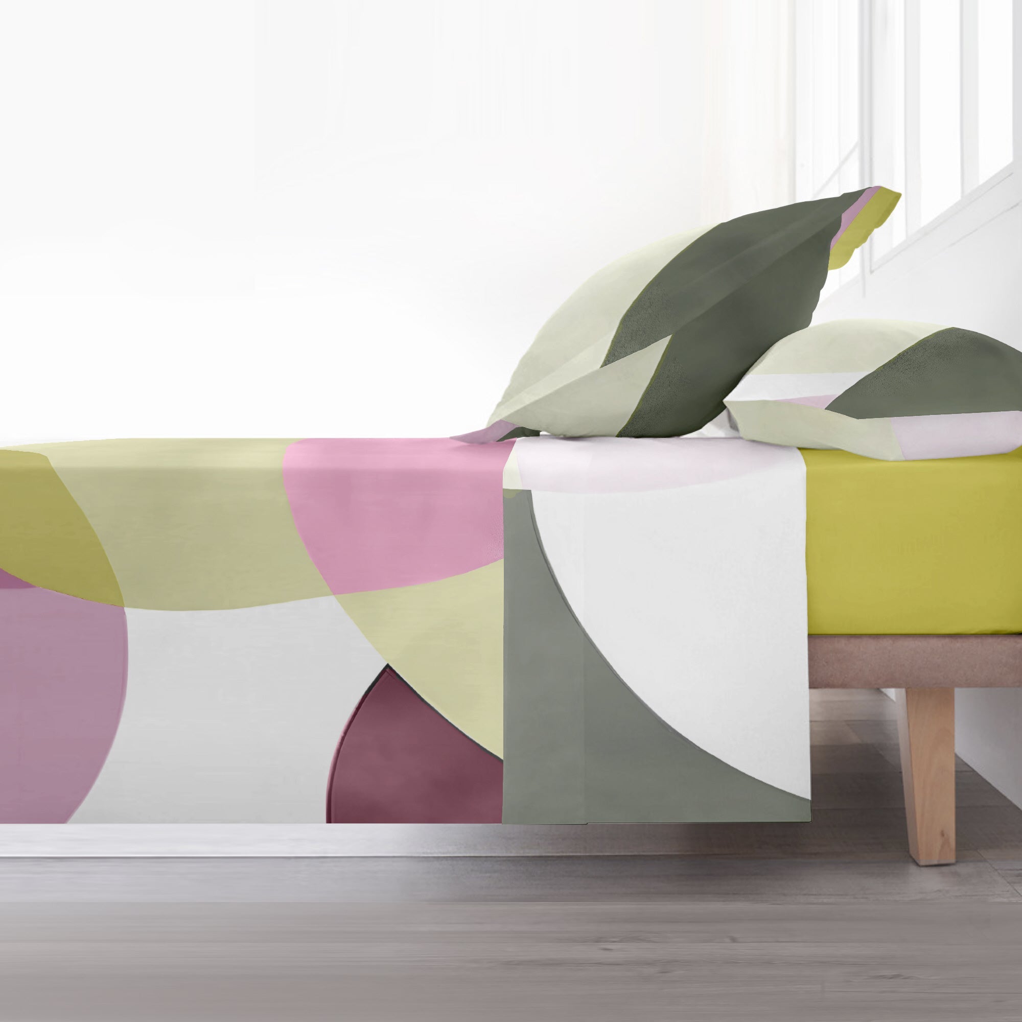 Completo lenzuola York Rosa 200 | Leroy Merlin