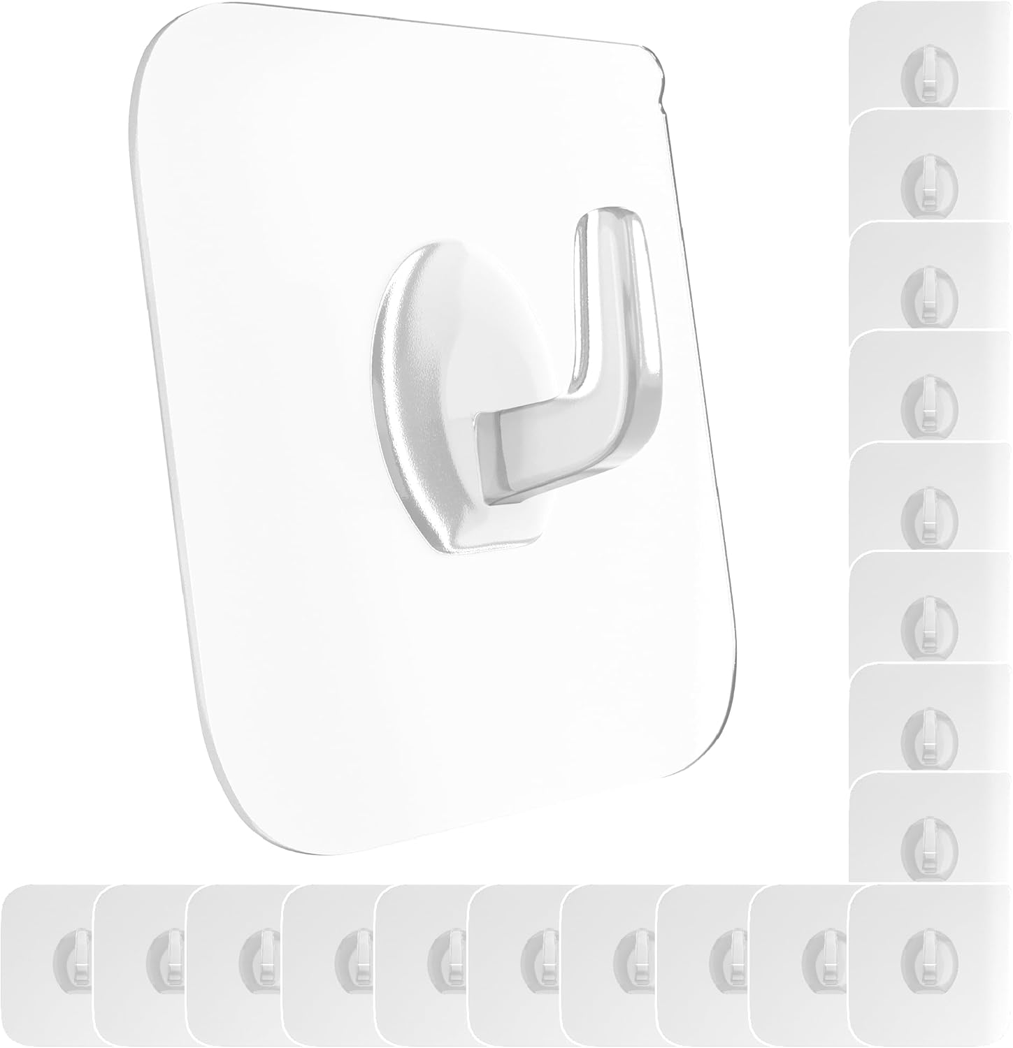 Crochets adhésifs en plastique transparent pour une utilisation murale ...