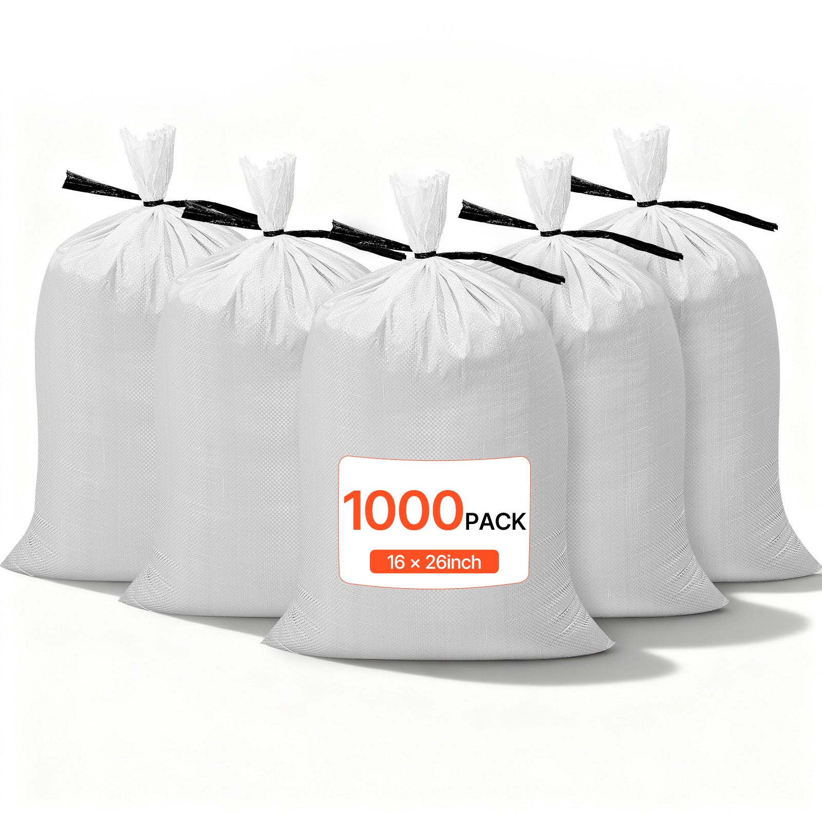 Sacos de arena vacíos VEVOR, paquete de 1000, 40 x 66 cm para ...