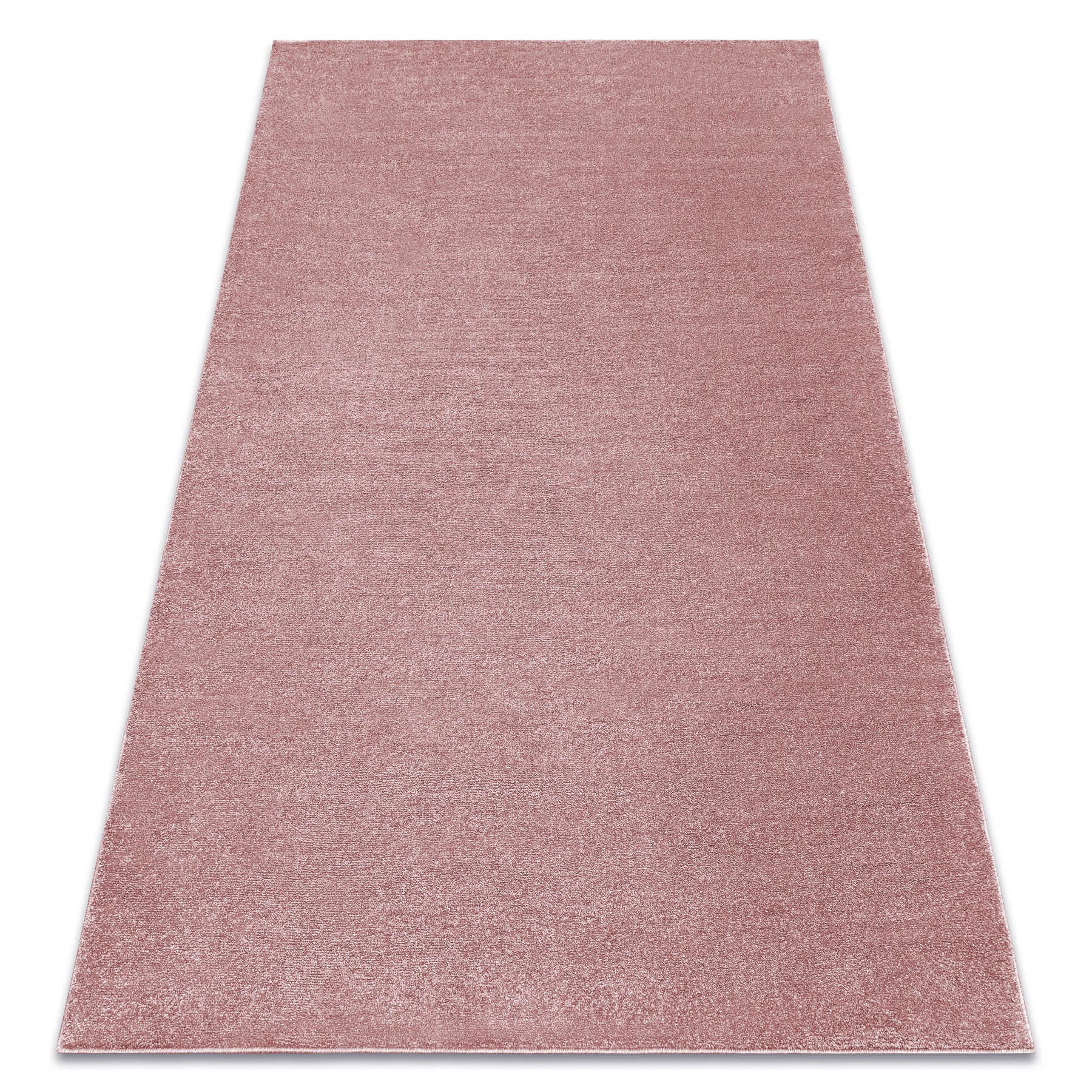 Tapis SOFTY plaine couleur unie rose 80x150 cm | Leroy Merlin