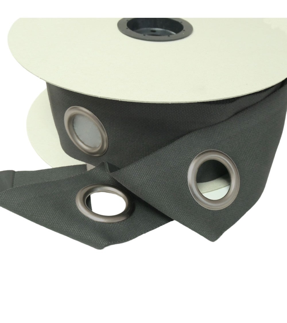 Rouleau 20M Bande à oeillets nickel - Fixation Facile Coloris - BO Gris ...