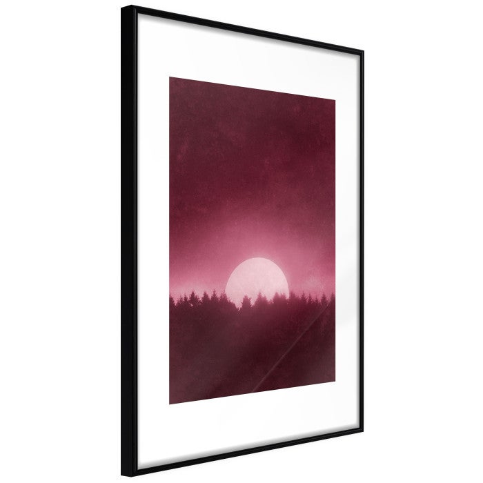 Affiche Murale Encadrée "Moonrise" 30 x 42 cm Noir | Leroy Merlin