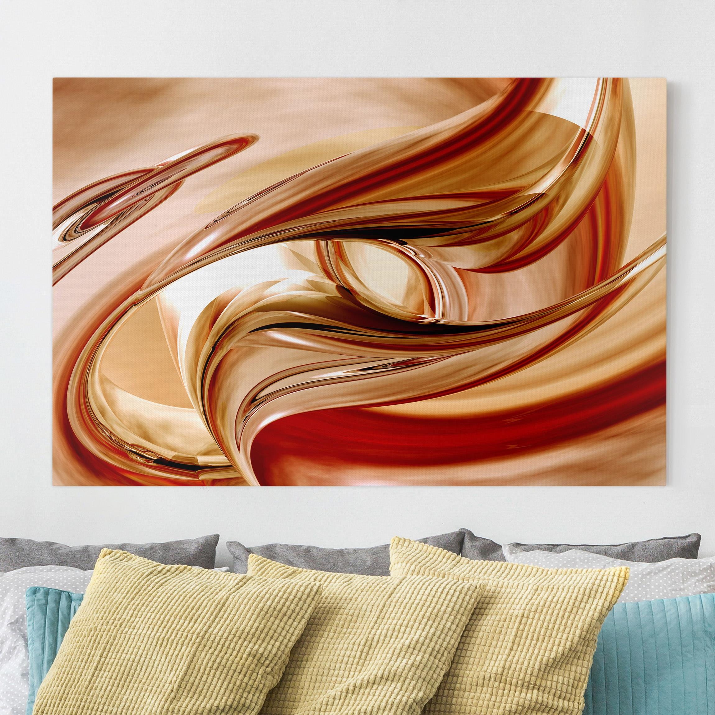 Impression sur toile tableau sur toile châssis marron abstrait 45 salle ... Impression sur toile tableau sur toile châssis marron abstrait 45 salle ...