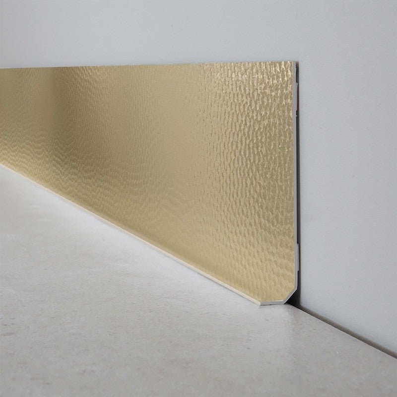 Lot de 25 plinthes adhésives en PVC - Couleur Doré - 99deco - 8 x 200 x ...