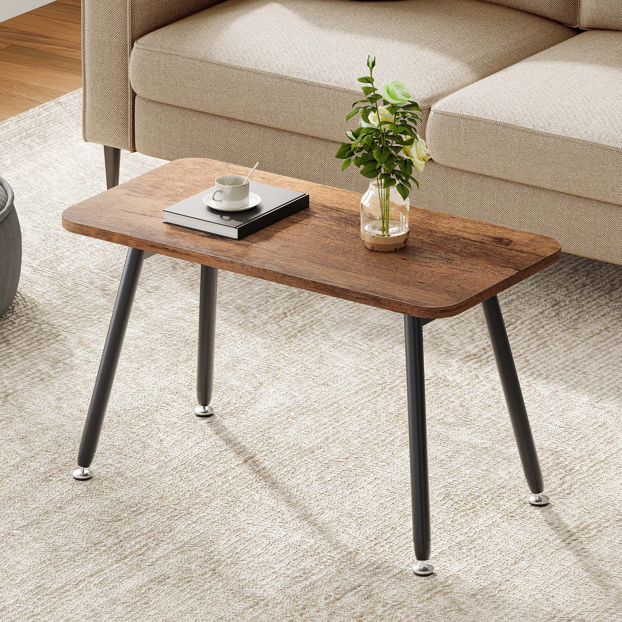 Balconera Table basse pliable- 80 x 40 x 45 cm- Marron | Leroy Merlin