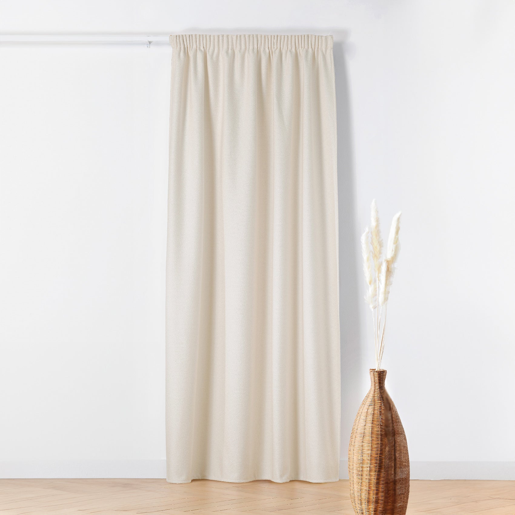 Rideau Thermique à Galon Fronceur - Effet Bouclette - Ecru - 140x260 cm ...