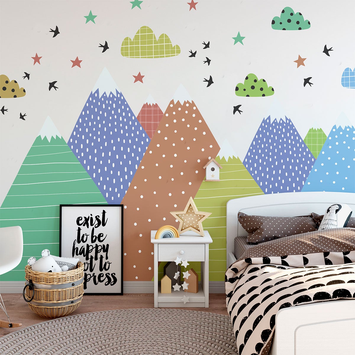 Stickers muraux enfants - Décoration chambre bébé - Autocollant Sticker ...