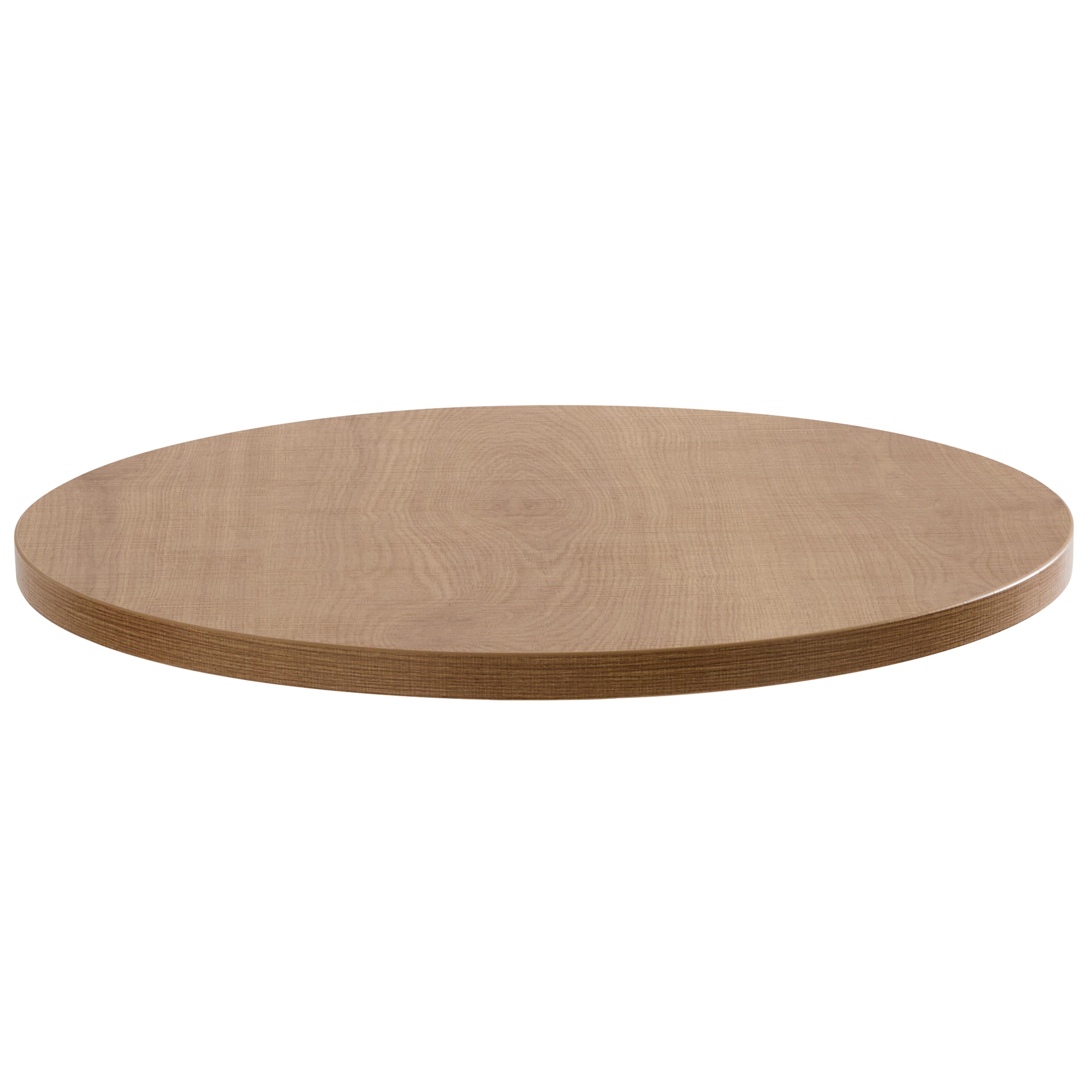 Mesa redonda de melamina 60 cm madera clara | Leroy Merlin