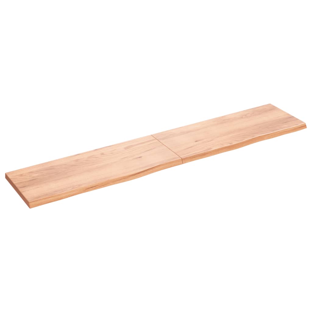 Tablero mesa madera roble tratada marrón claro 200x40x(2-4) cm | Leroy ...