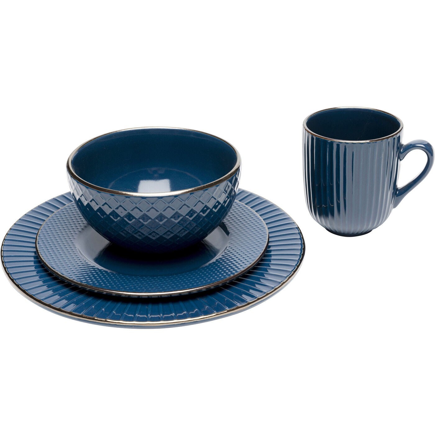 Bols Muse bleus set de 4 Kare Design | Leroy Merlin