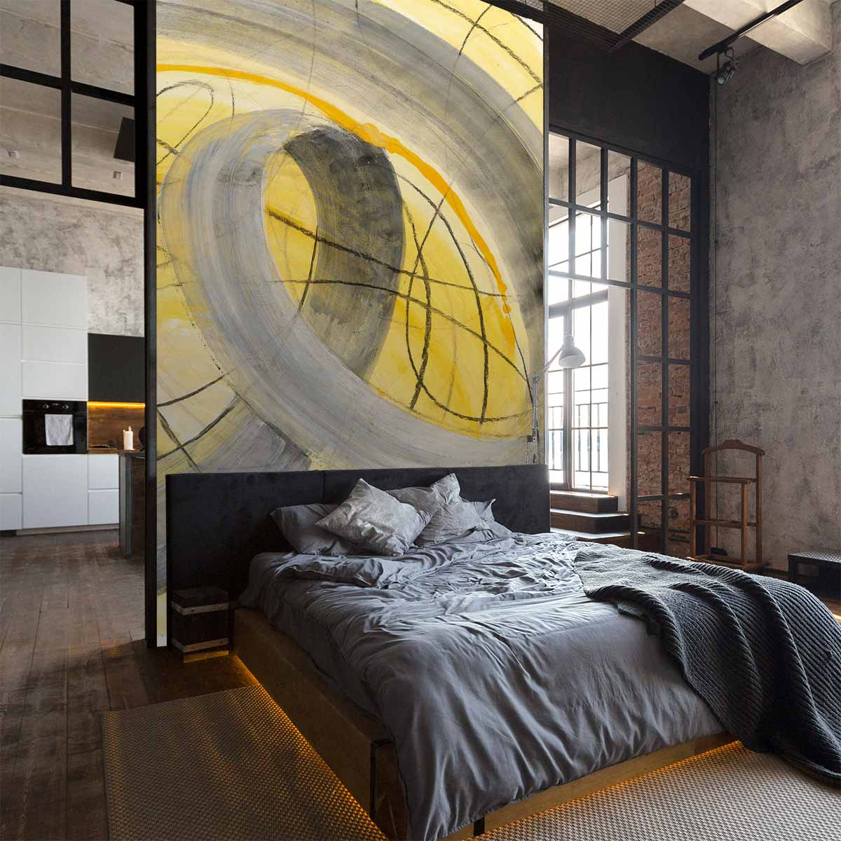 Papier peint graphique looping | Leroy Merlin