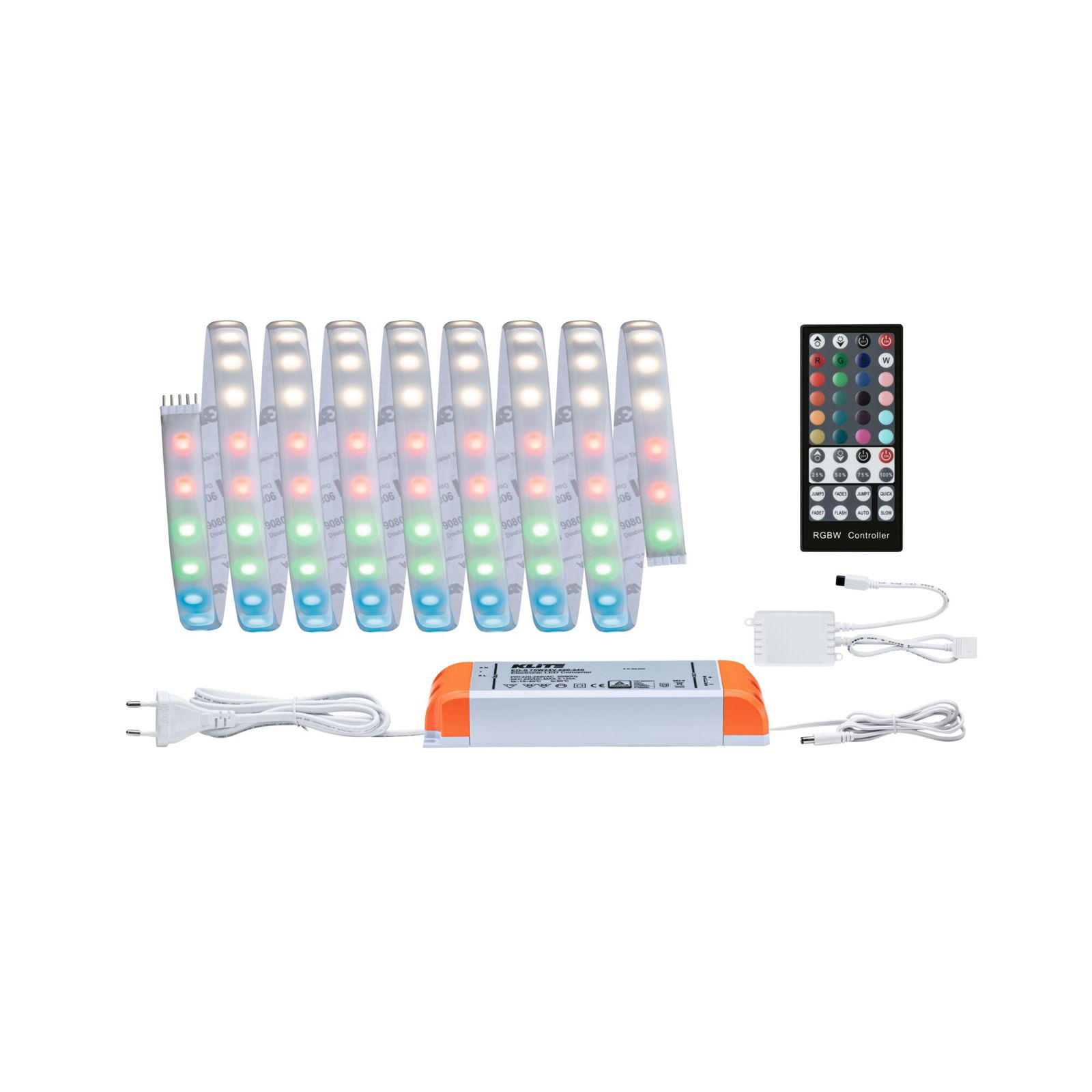 MaxLED 1000 Strip LED Kit de base 3m RGBW revêtue 33W 1000lm/m RGBW+ ...