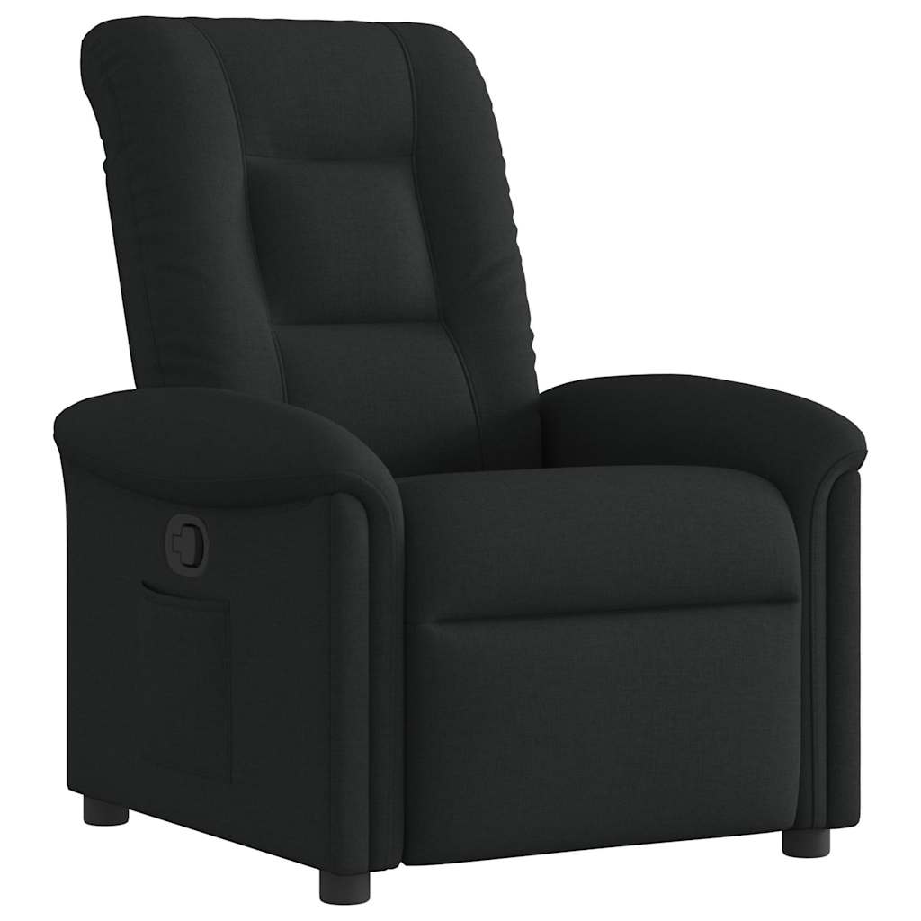 Sillón reclinable de tela negro - COMFORTXL | Leroy Merlin