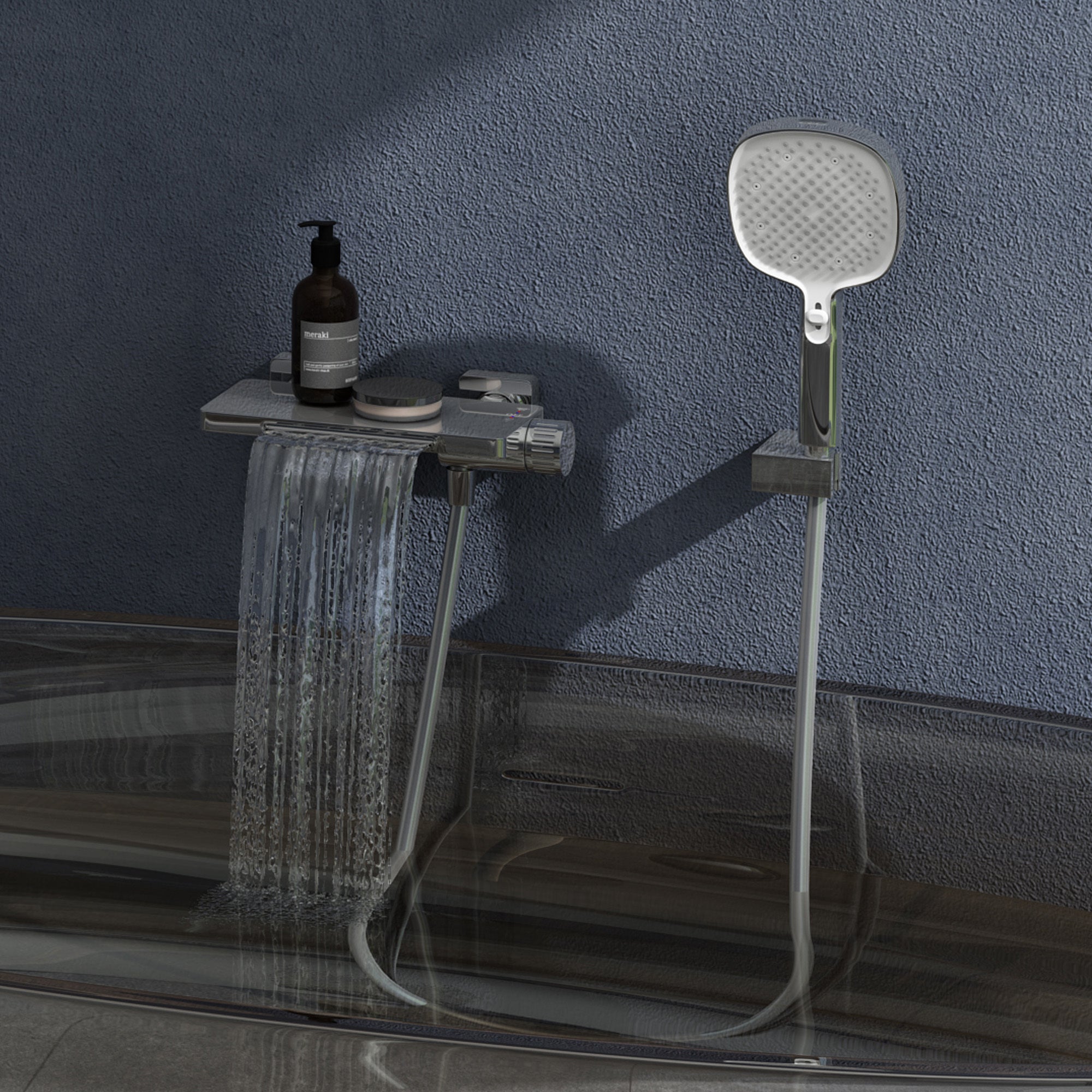 Doporro Système de Douche avec Douchettes Douche à Main Robinet ...