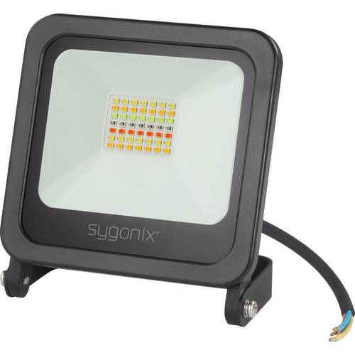 Projecteur extérieur Sygonix LED SMD 24 W CEE: F (A - G) noir | Leroy ...