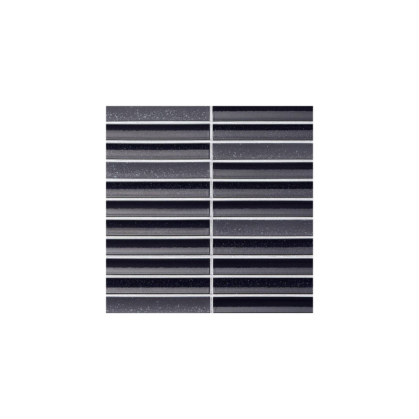 Mosaïque de grès cérame Zen SAIRIN - Black Mix boîte de 0.90 m2 - Black ...