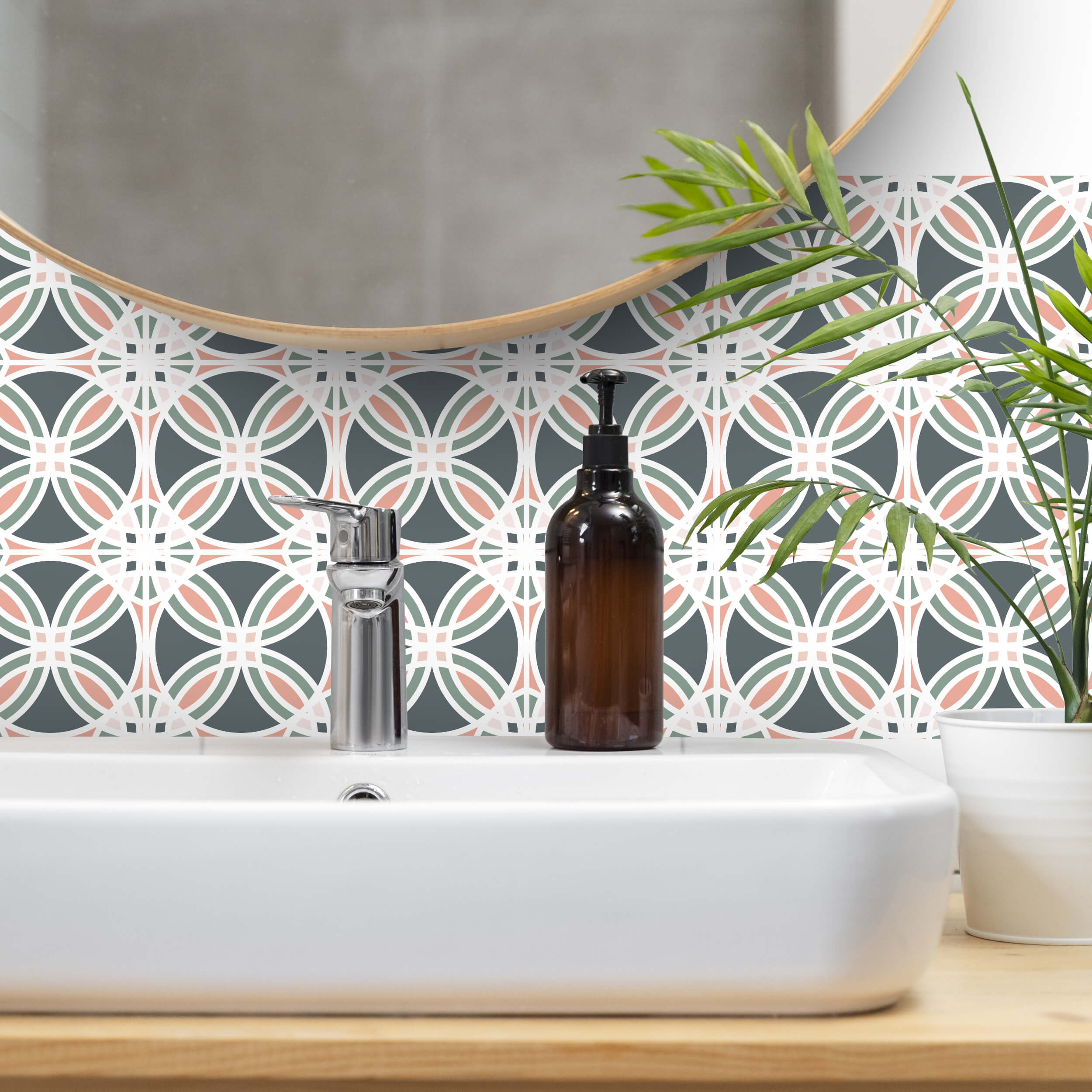 Stickers carrelage carreaux de ciment 10x10cm - Kit de 12 | Leroy Merlin