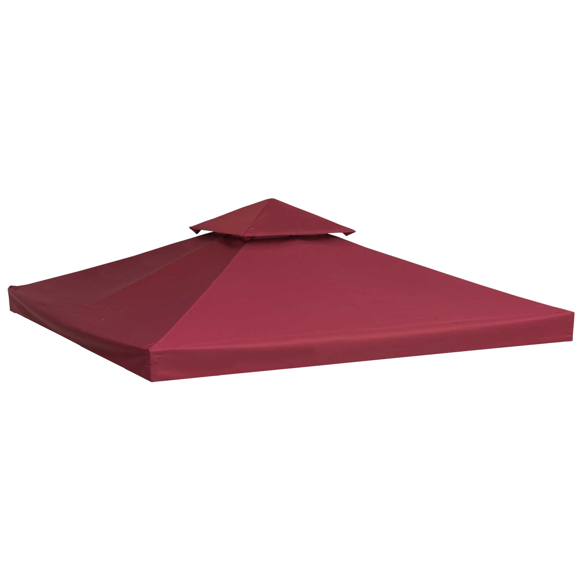 Toile de rechange tonnelle 3 x 3 m polyester bordeaux | Leroy Merlin