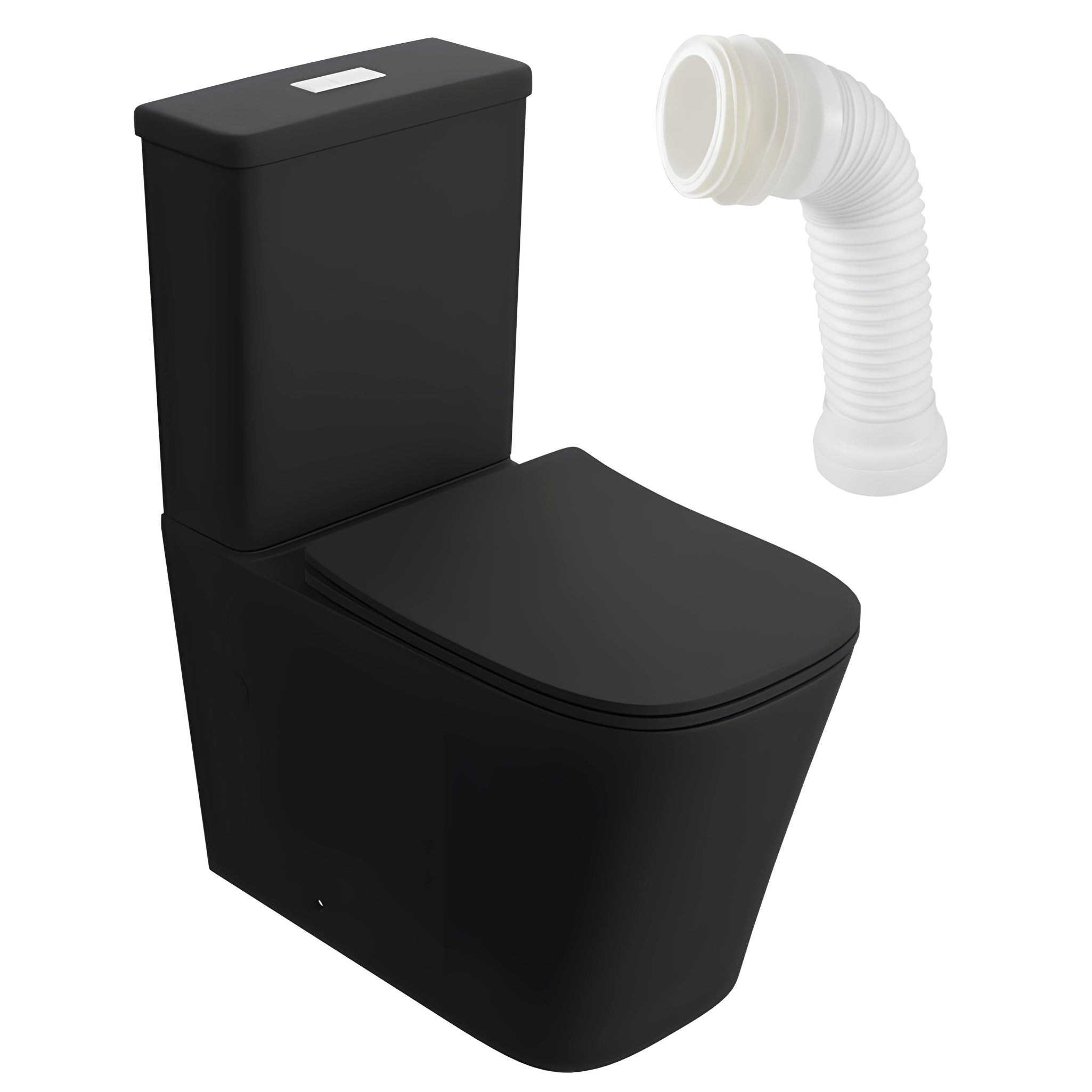 Lavita Tryton Black WC à poser compact sans bride| Pack WC compact ...