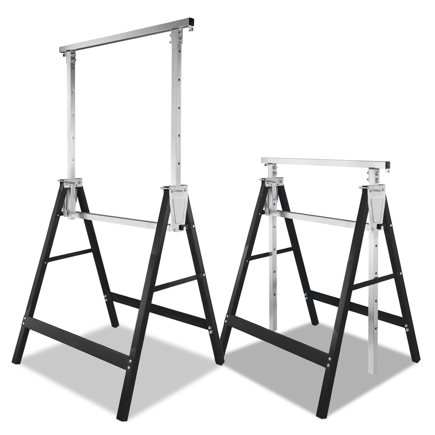 2X Caballetes de andamio Caballetes de trabajo regulables en altura ...