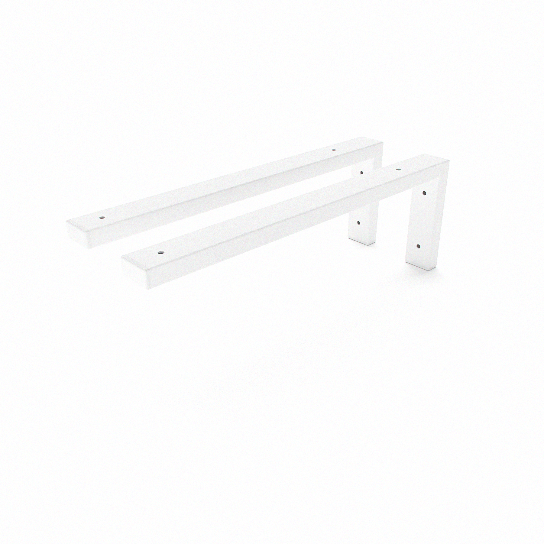 Support pour lavabo MAIN - 45 cm de profondeur, blanc, lot de 2 | Leroy ...