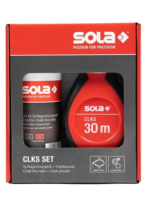 Traceur + poudre rouge CLKS SET R ou B (30 m) SOLA | Leroy Merlin