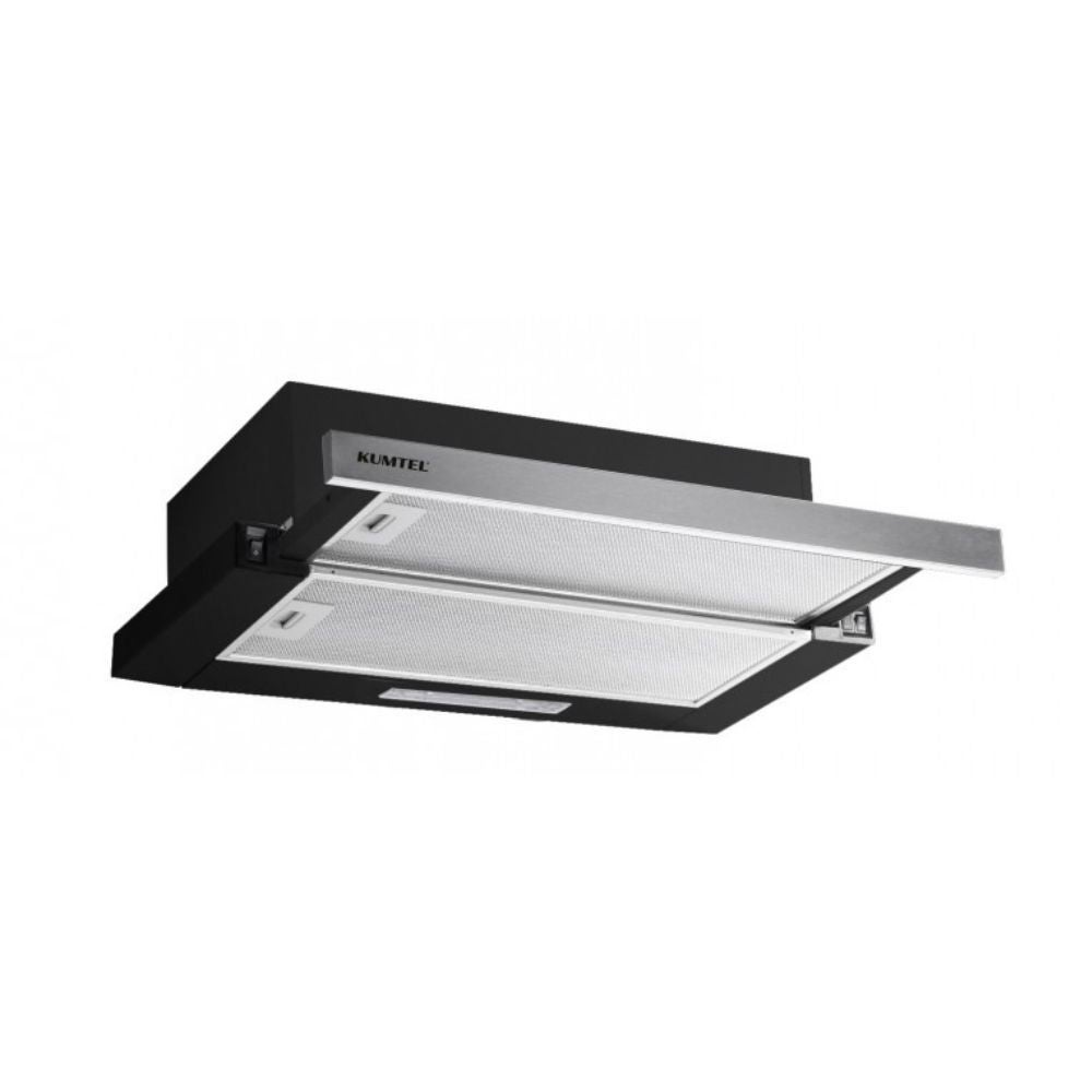 Cappa Kumtel New Slim sottopensile potenza aspirante 250 m3/h 60 nero ...
