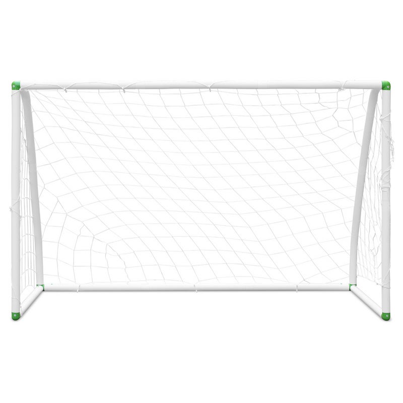 1x But de football châssis PVC avec filet - XL: 245x155x90cm - piquets ...