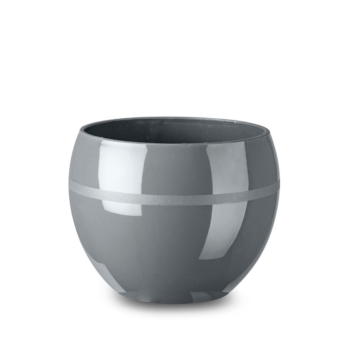 Areca Coco - Maceta Redonda Decorativa 14 cm con Acabado Brillante ...