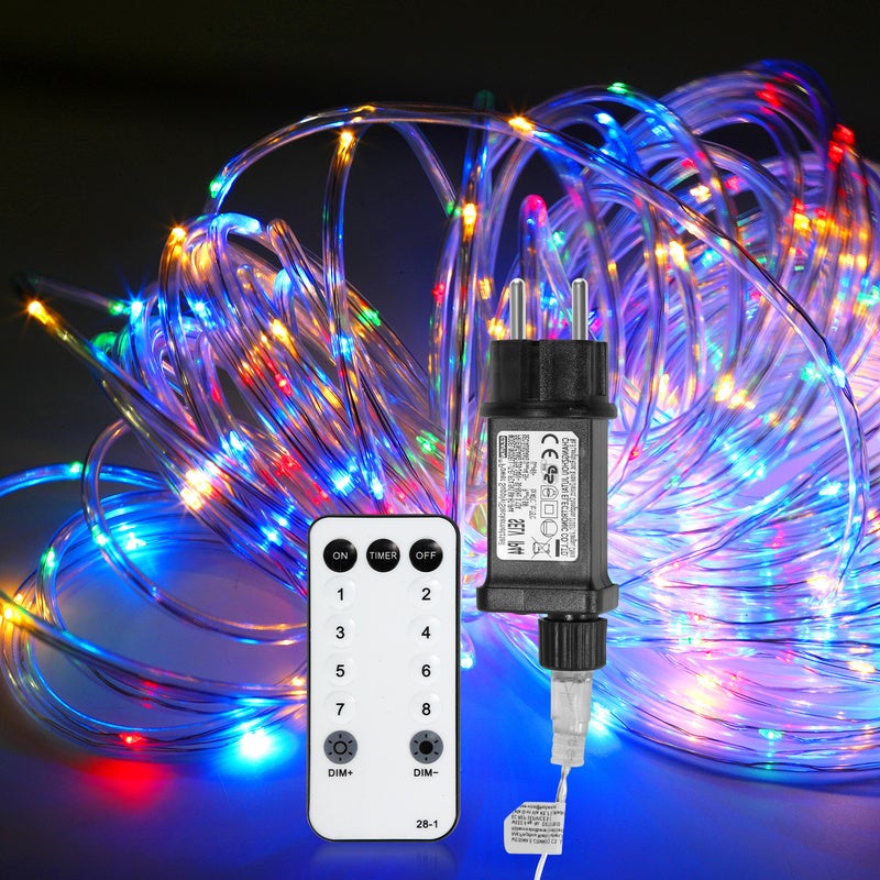 Tube lumineux LED avec télécommande Chaîne lumineuse Tube lumineux ...