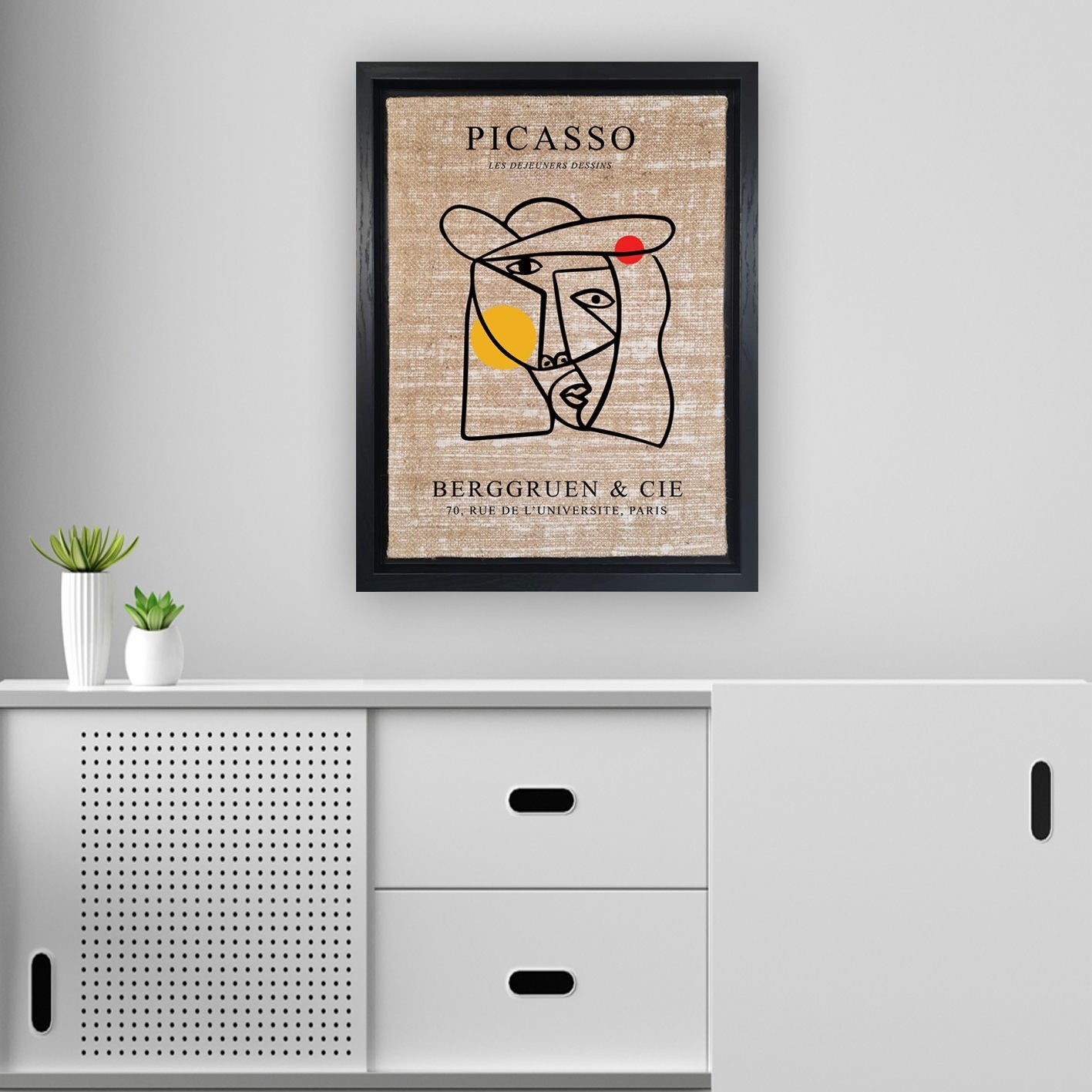 Pintura decorativa lienzo Picasso multicolor 66x96 cm | Leroy Merlin