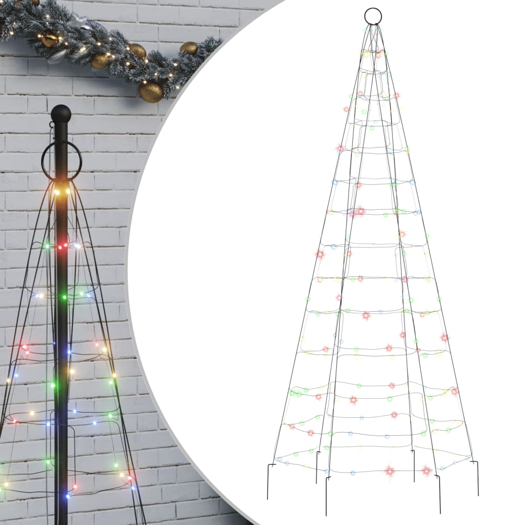 Illuminazione Albero di Natale | Albero natalizio su Pennone 200LED ...