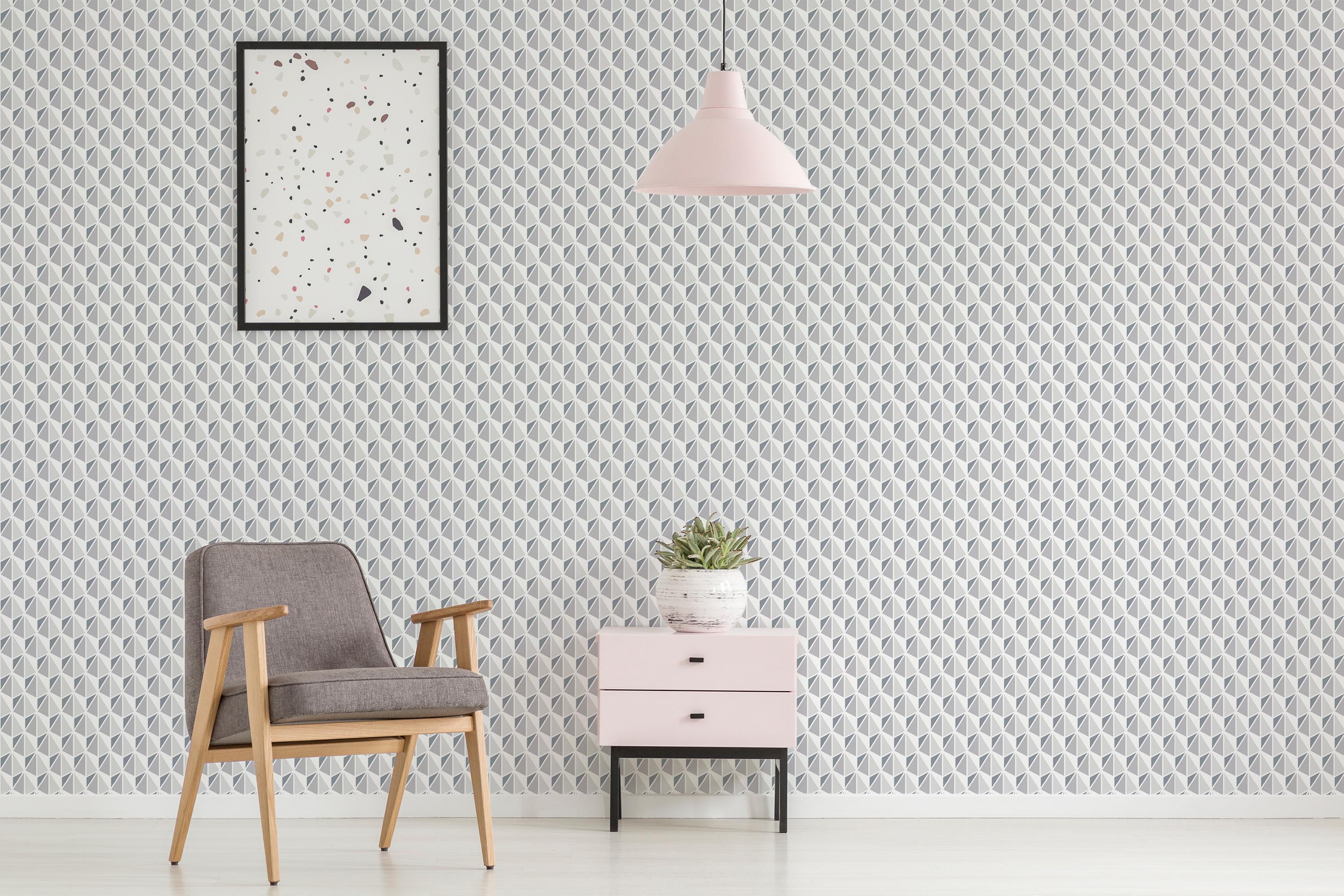 Geometric Triangle Wallpaper | Leroy Merlin