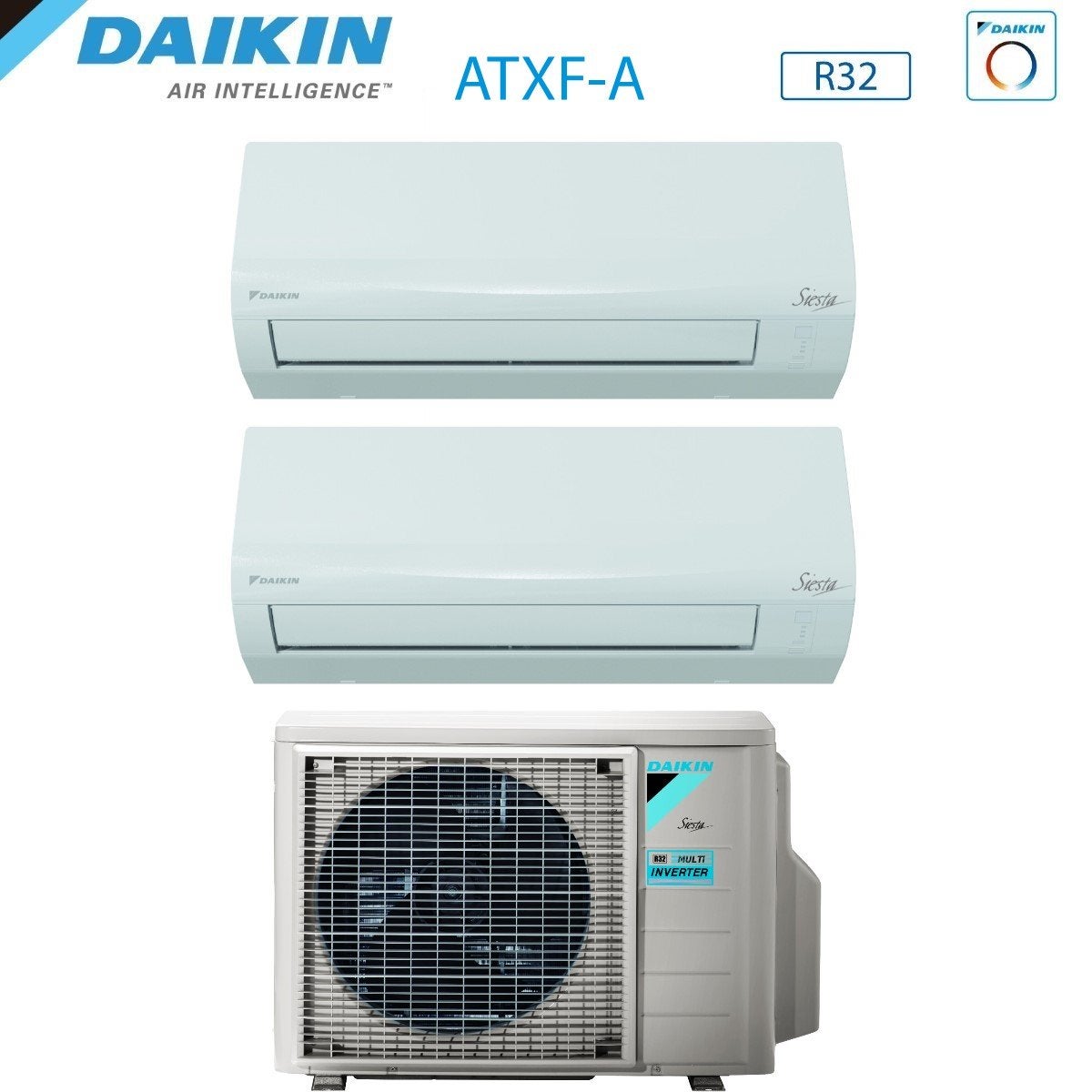 Climatizzatore Condizionatore Daikin Dual Split Inverter Serie Siesta 9 ...