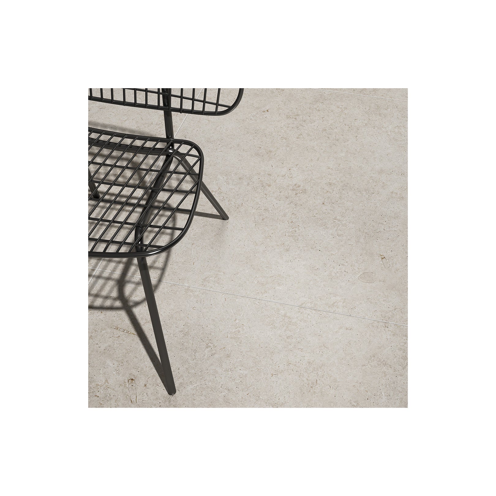 Carrelage grès cérame effet pierre ARCO 90x90 cm Beige argile - Naturel ...