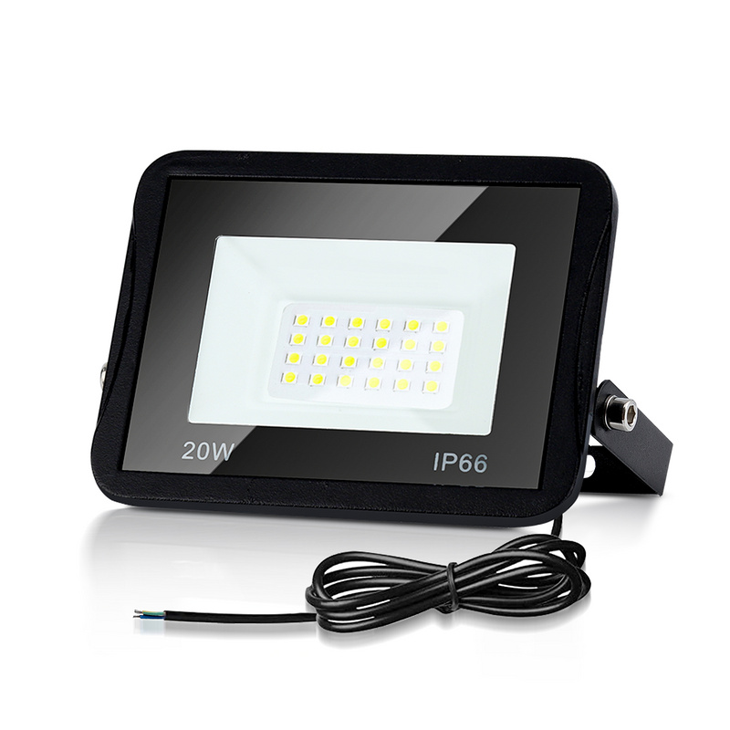 Proyector LED de obra 1x 20W Proyector exterior Proyector LED Blanco ...