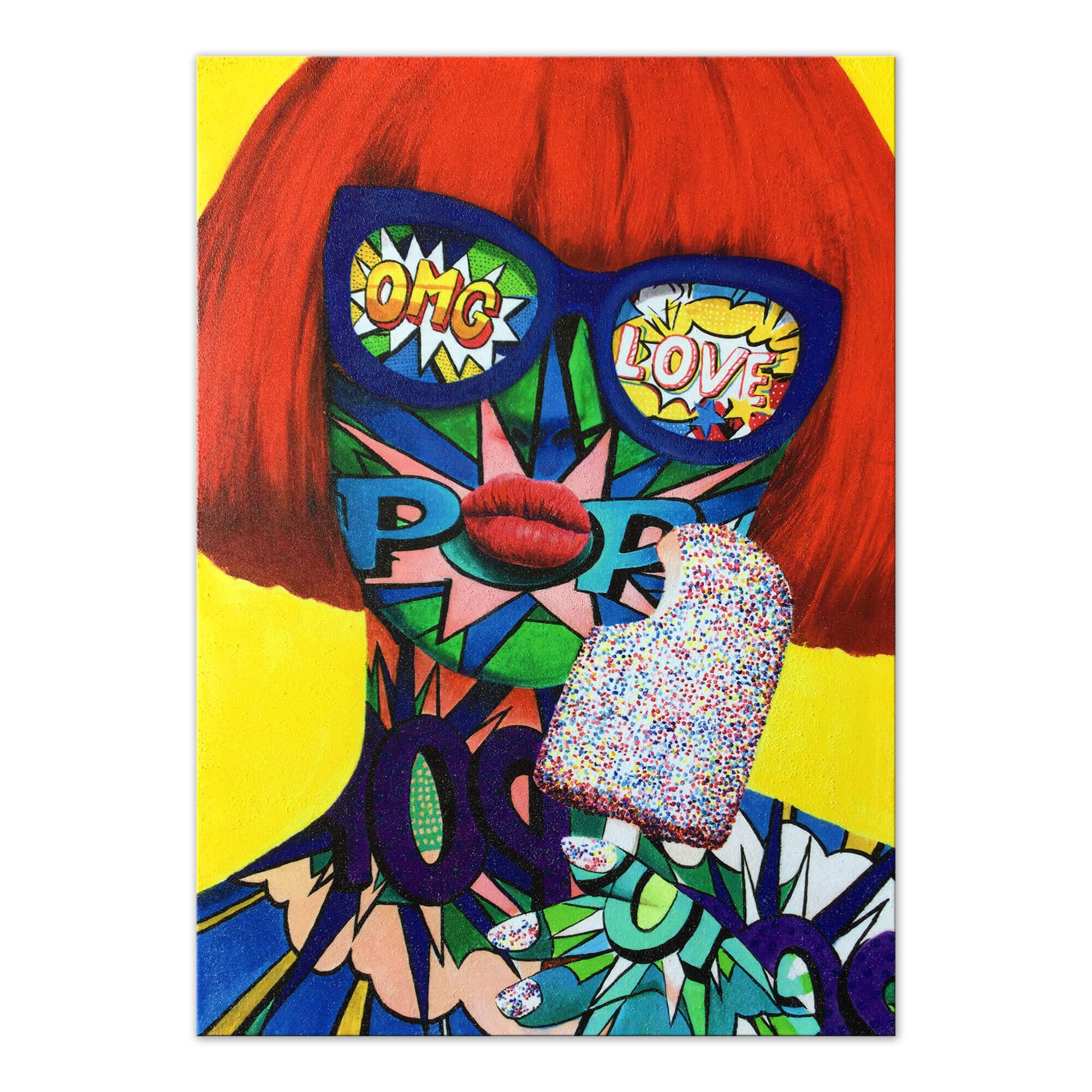 ADM - Impression 'Visage femme Pop Art 2' | Leroy Merlin