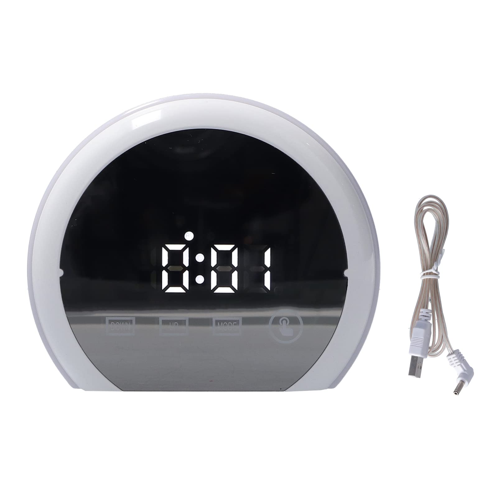RELOJ DE ESPEJO DIGITAL CON ALARMA LED Y VISUALIZACIÓN DE FECHA Y ...