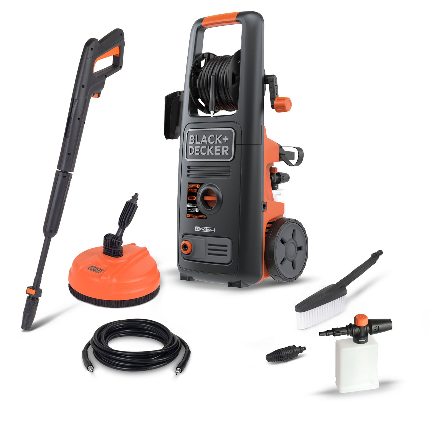 Black+Decker Nettoyeur Haute Pression BXPW2600DSSP (2.600 W, 180 bar ...