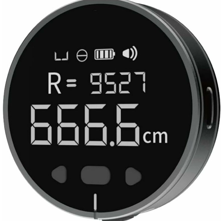 Telémetro de 9,99 m, telémetro portátil con regla electrónica ...