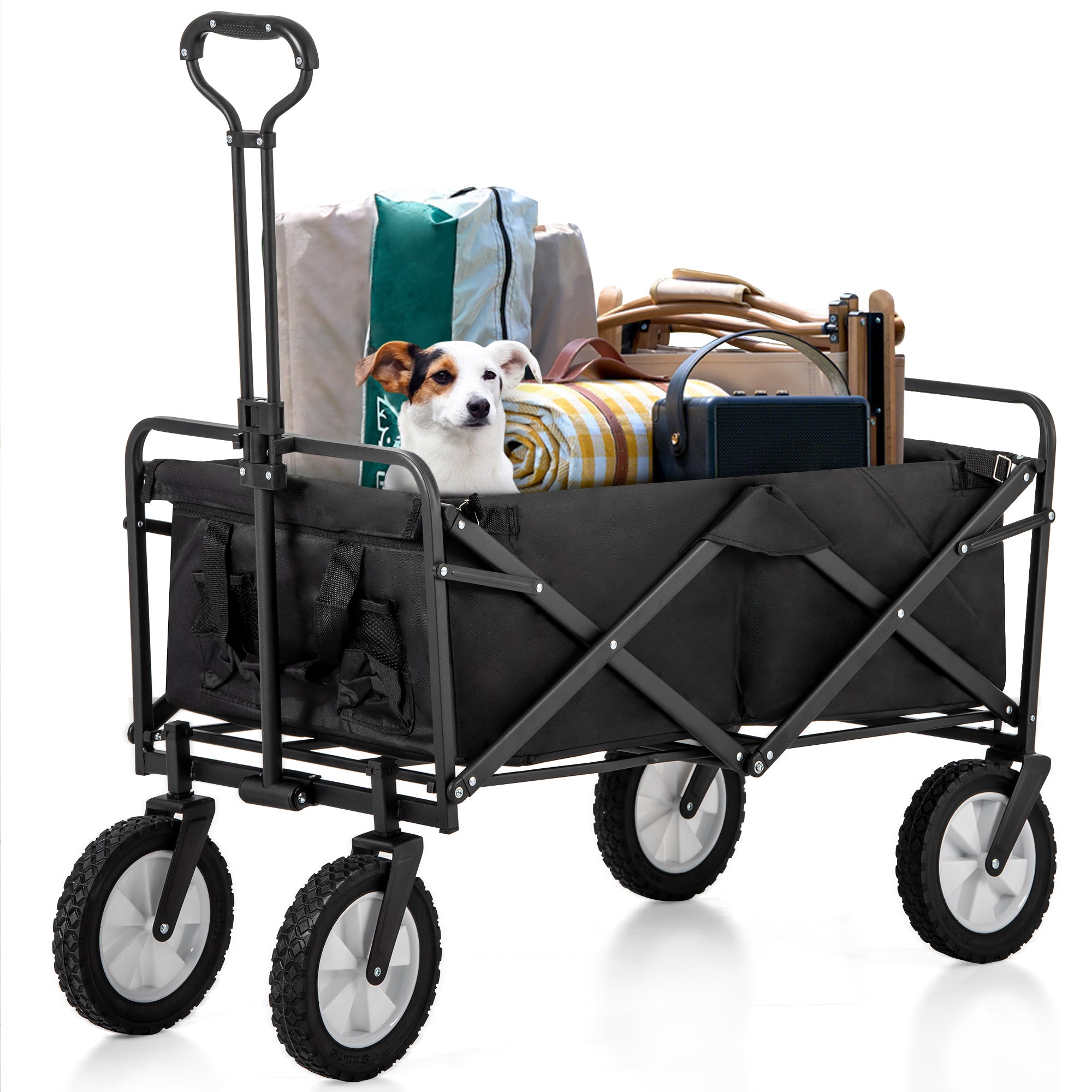 Chariot de voyage pliable tout-terrain pour l'extérieur avec porte ...